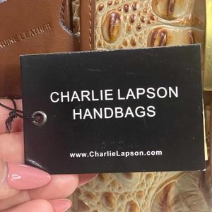 Charlie Lapson | Bags | Charlie Lapson Leather Handbag Defect Croc ...